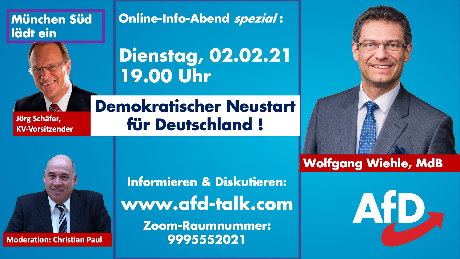 Online-Infoabend spezial mit Wolfgang Wiehle, MdB - AfD München Online-Infoabend spezial mit Wolfgang Wiehle, MdB - AfD München